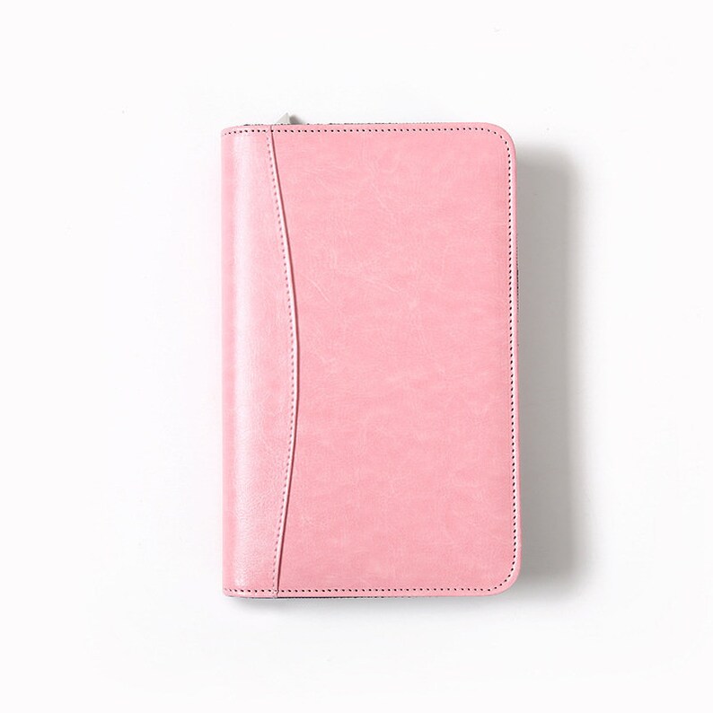 Personal Planner Binder Pink Planner Cover Zipper Binder 6 - Etsy