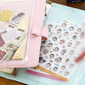 3pcs, PVC Pouch, A5 Zipper Pouch, Personal Size Pouch, A7 Zipper Pouch ...