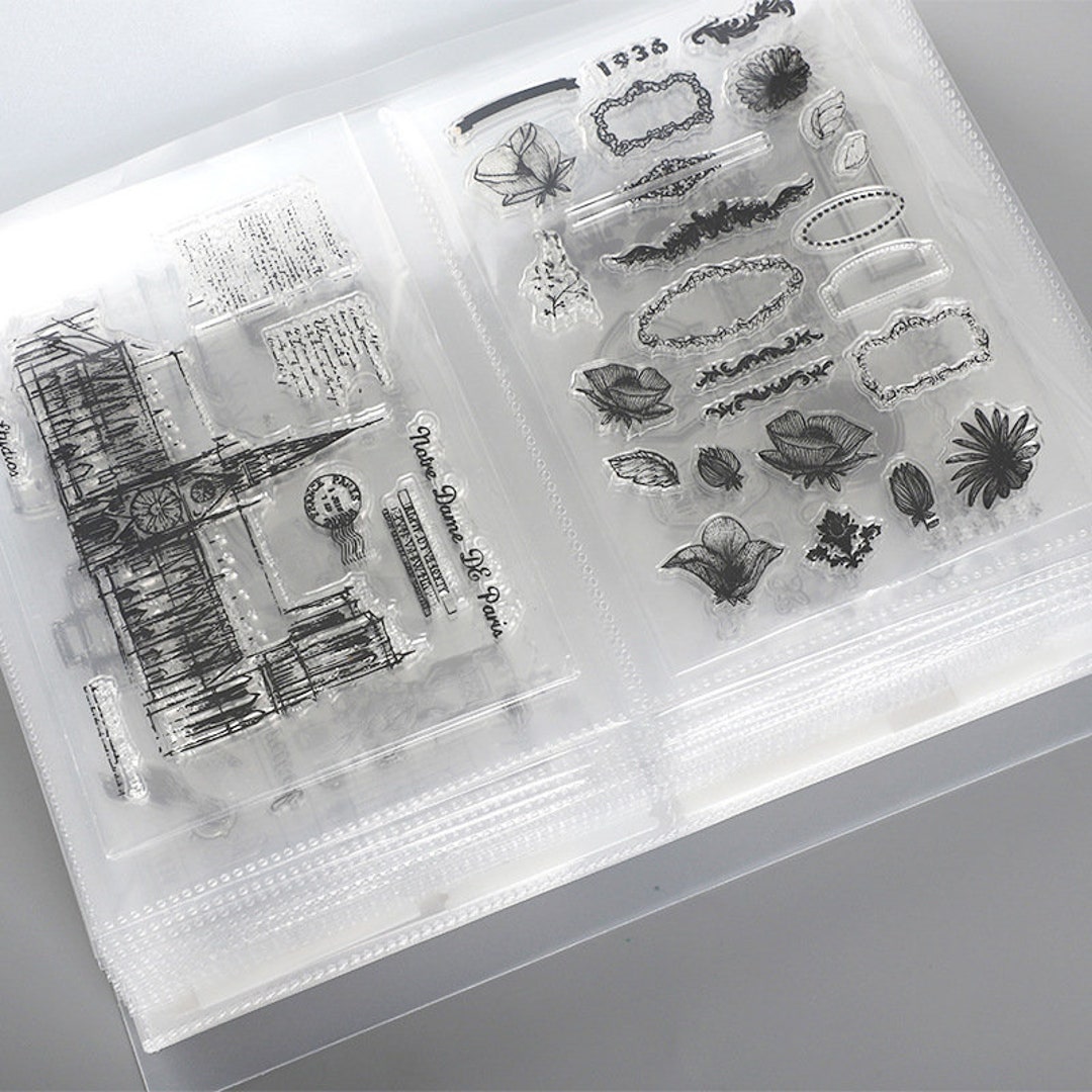 Sticker Storage Book, Clear Stamp Storage, Storage Album, Stencil ...