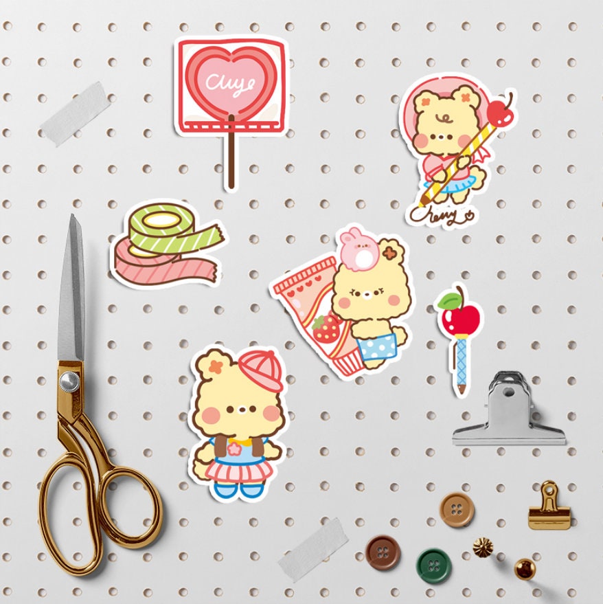 44pcs Cute Stickers Planner Sticker Sticker Flakes Kawaii | Etsy