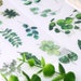 6 Sheets Leaves Stickers Plant Sticker Green Planner - Etsy