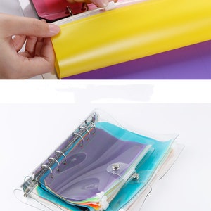 7pcs Set, A5/personal, 7 Different Colors, PVC Pouch, Zipper Pouch ...