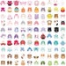 100pcs Cute Stickers Animal Stickers Holiday Decorations - Etsy