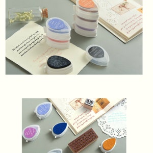 Colorful Inkpad, Water Drop Shaped Ink Pads, Stamp Ink Pad, Rainbow Ink ...