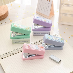 Mini Stapler Set, 4 Colors to Choose, Planner Accessories, Mini Stapler ...