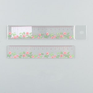 Flower Ruler, 15cm, Drawing Ruler, Learning, Cute Ruler, Kawaii ...