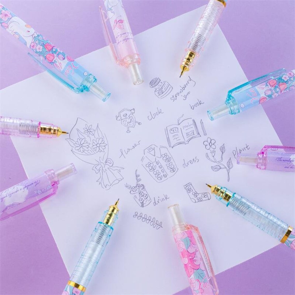Mechanical Pencil Cute Pencil Kawaii Stationary Cute Girl - Etsy