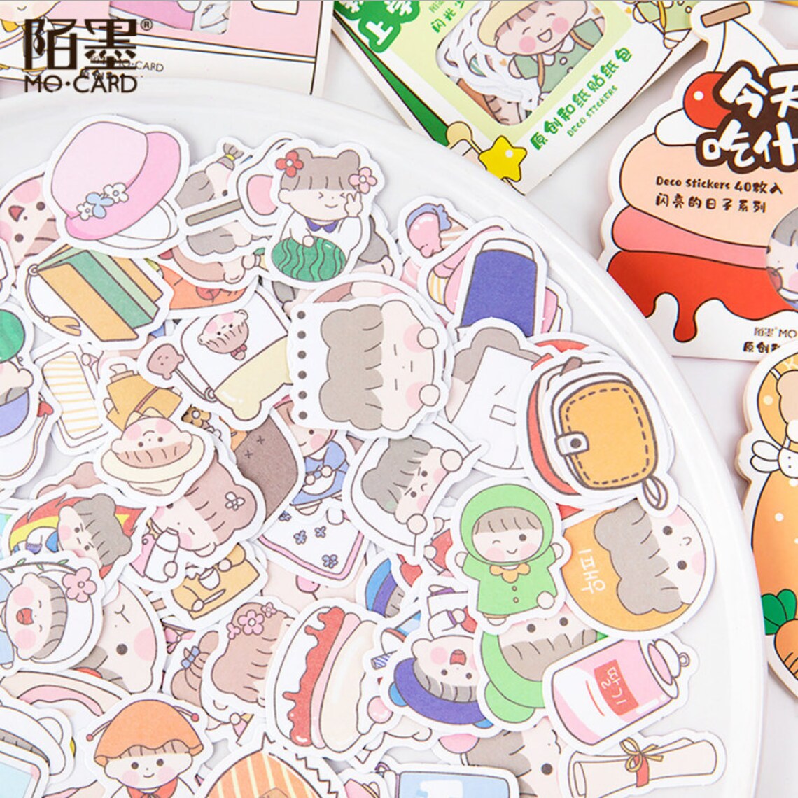 40pcs girl stickers cute girl little girl Planner Sticker | Etsy