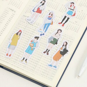 40pcs, Girl Stickers, Cute Girl, Boy, Cat, Planner Sticker, Kawaii ...