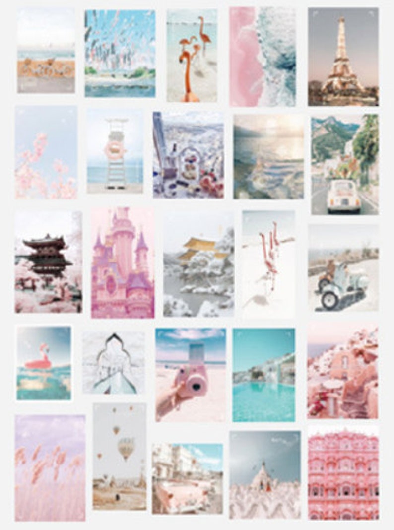 50pcs Planner Stickers Photo Album Decoration Cute Sticker - Etsy