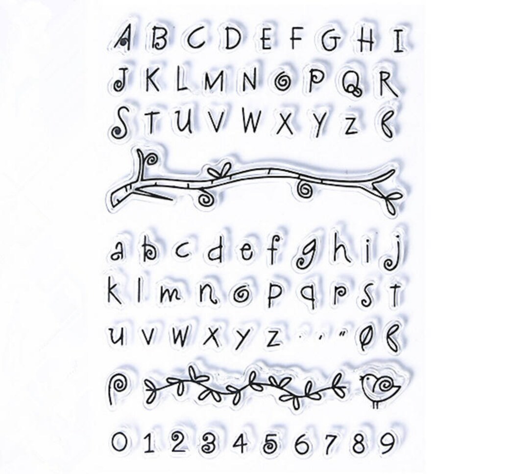 Letters Stamp, Alphabet Stamp, Capital Stamp, Lowercase Stamp, Number ...