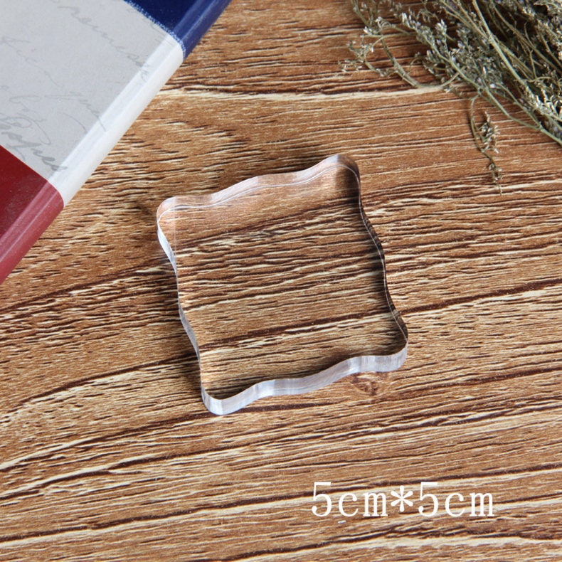 Acrylic Block for Clear Stamp, Transparent Stamp Block, Acrylic Board ...