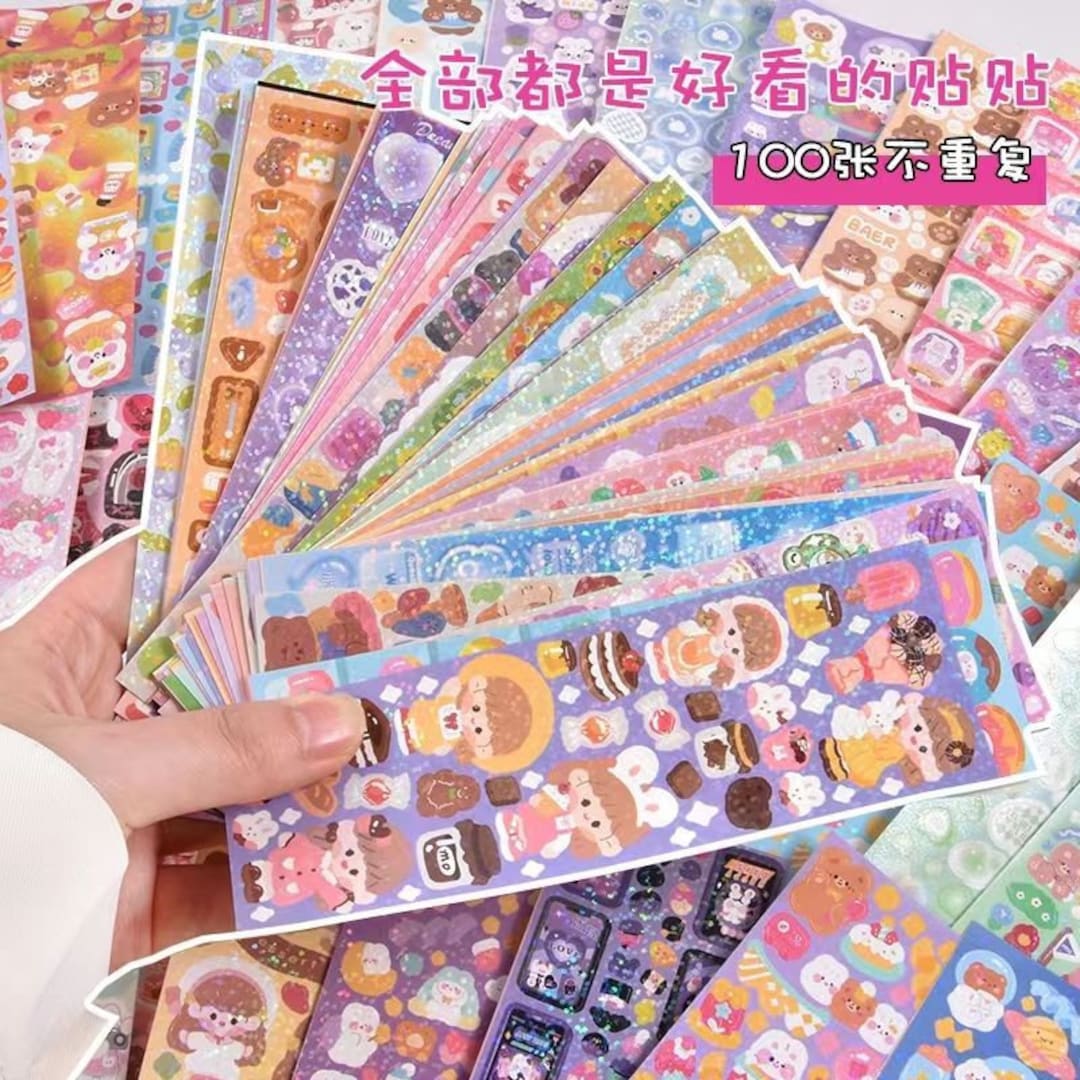 Super Affordable, 60/80/100sheets, Flower Stickers, Cute Photo Album ...