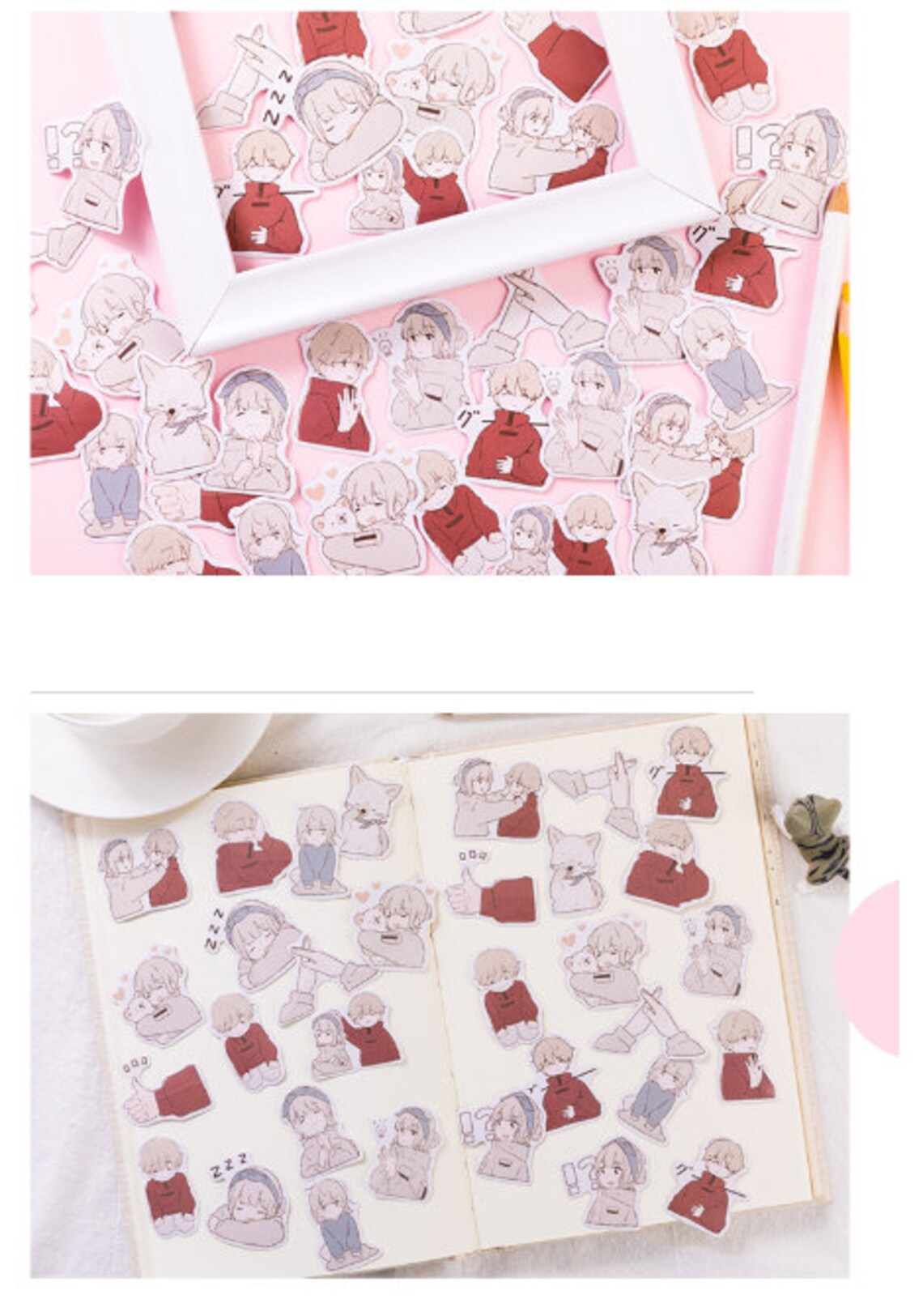 45pcs cute stickers sticker flakes Planner Sticker kawaii | Etsy