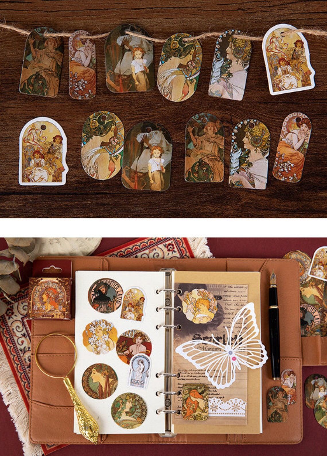 46pcs art stickers sticker flakes Planner Sticker kawaii | Etsy