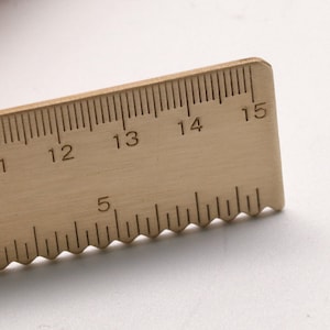 Brass Ruler, Metal Ruler, Back to School Supplies, Wave, School ...