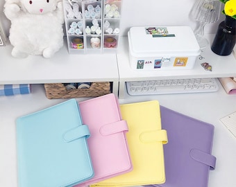 A5 Planner Binder, 4colors, Planner Cover, Green, Pink, Blue,6 Ring ...