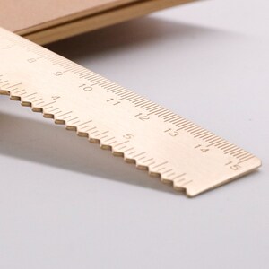 Brass Ruler, Metal Ruler, Back to School Supplies, Wave, School ...