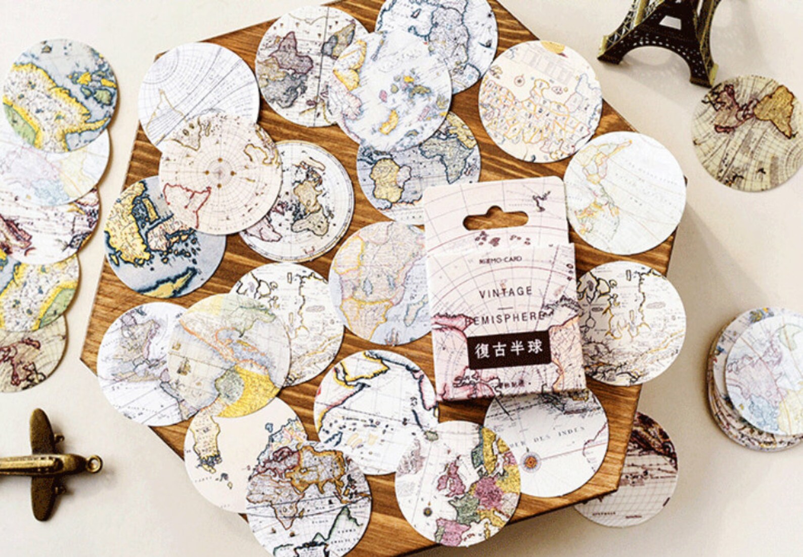 46pcs World Map Stickers Retro Style Stickers Map Stickers | Etsy