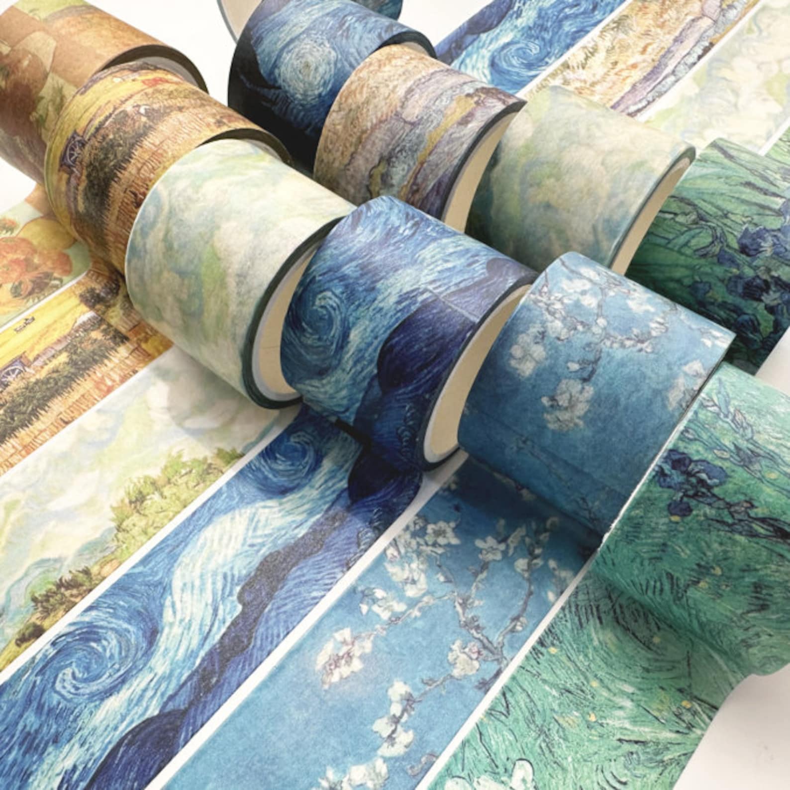 Scenery Washi Tape, Colorful, Masking Tape, 30mmx5m, Pastel, Gift Wrap ...