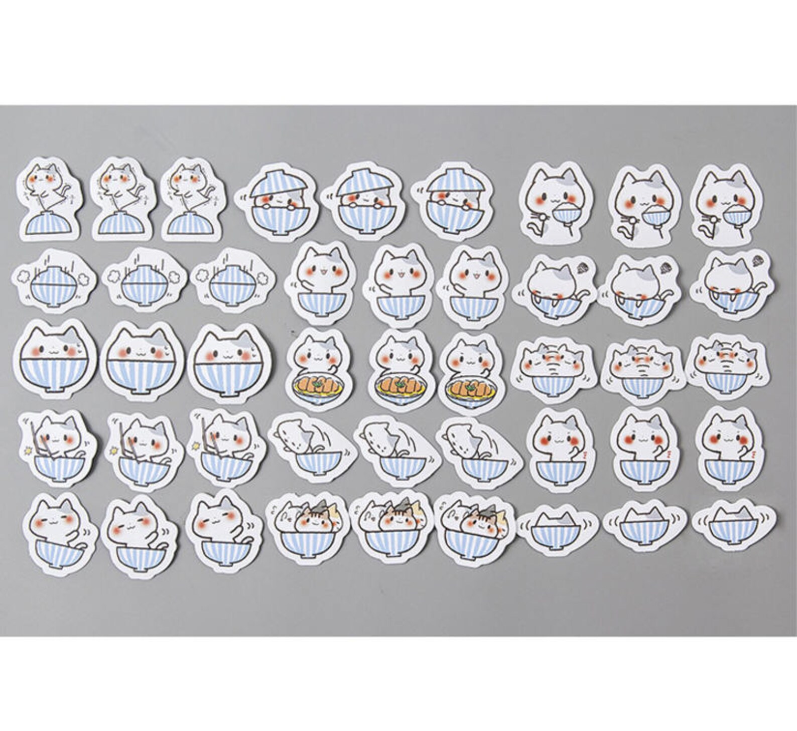 45pcs Cat Stickers Animal Stickers Sticker Flakes Fat Cat - Etsy