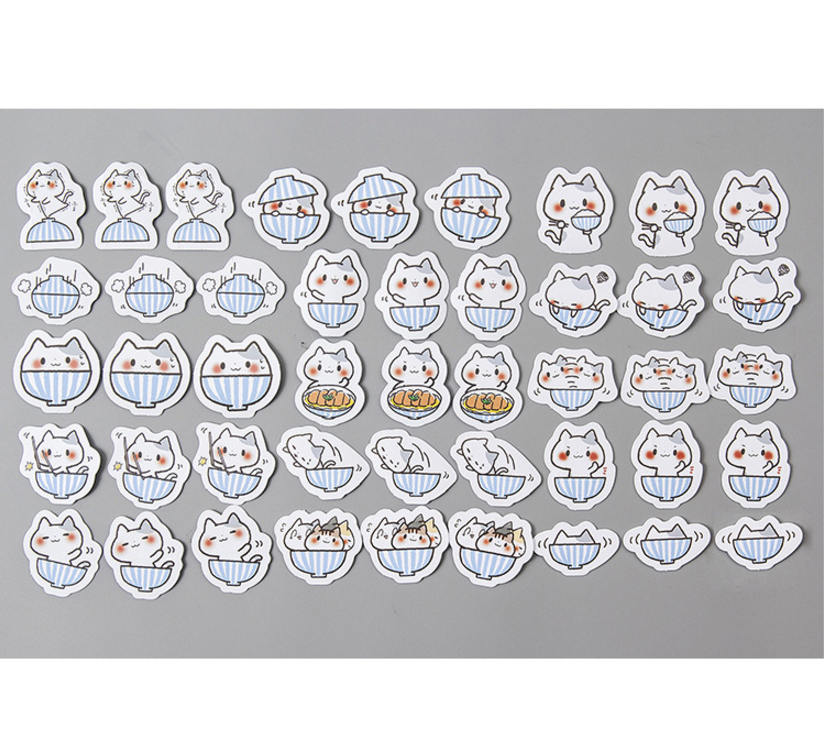 45pcs cat stickers Animal Stickers sticker flakes fat cat | Etsy