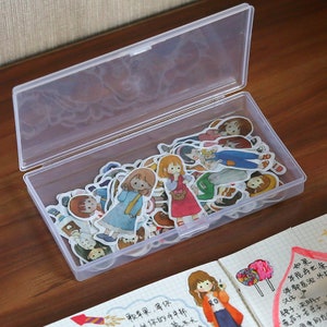 Sticker Storage Box, Desk Storage, Plastic Storage Box, Bead Container ...