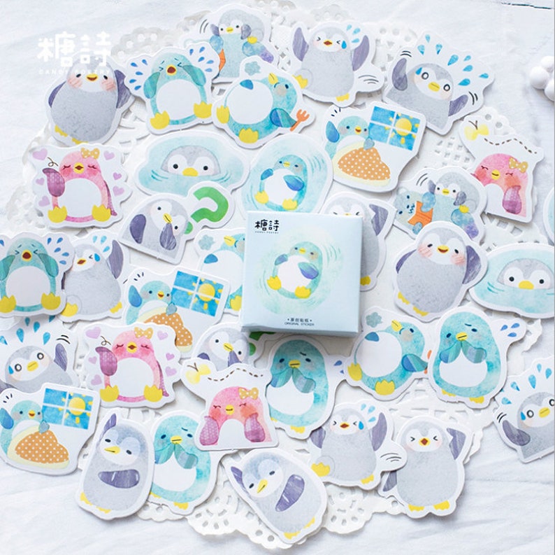 45pcs Penguin Stickers Animal Stickers Sticker Flakes - Etsy