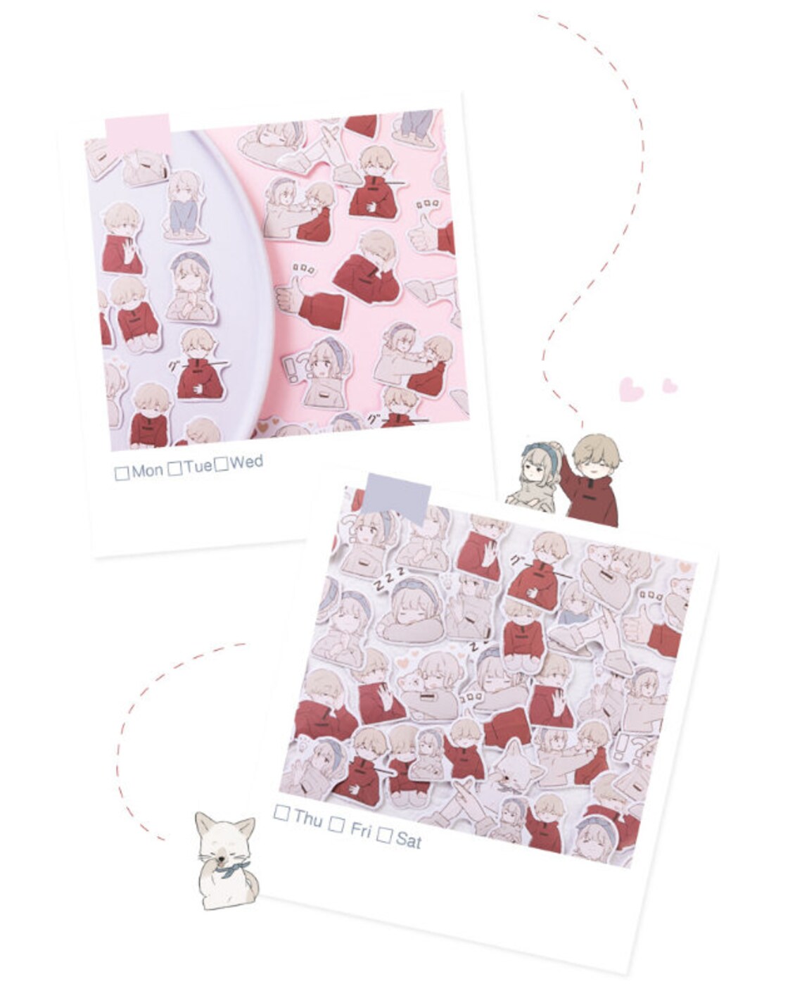 45pcs cute stickers sticker flakes Planner Sticker kawaii | Etsy