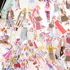 100pcs, Girl Stickers, Cute Sticker Bag, Sweet Girl, Sticker Flakes ...