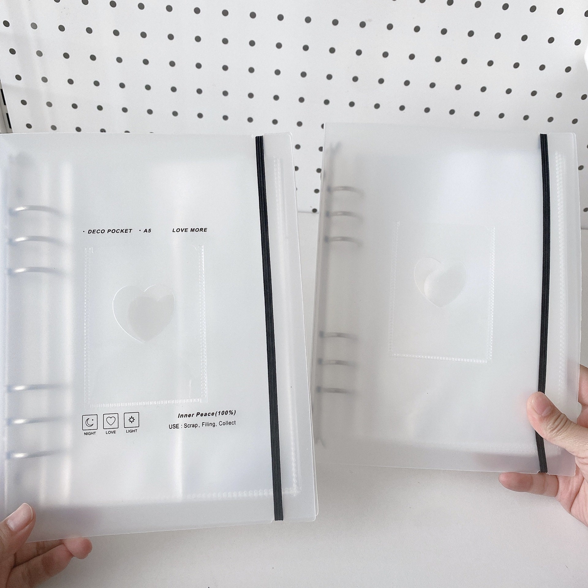 A5 Sticker Storage Book Card Storage 6 Ring Binder Clear - Etsy