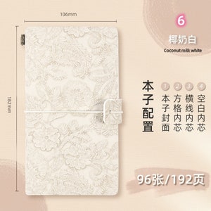 Traveler's Notebook Cover, Personal Size, Vintage European Lace Carving ...