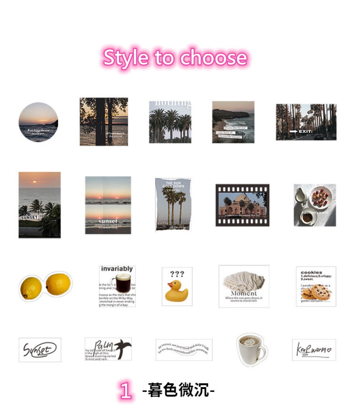 40pcs Pretty Stickers PET Stickers Photo Album Decoration | Etsy