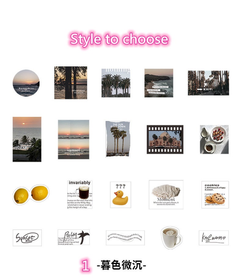 40pcs Pretty Stickers PET Stickers Photo Album Decoration - Etsy