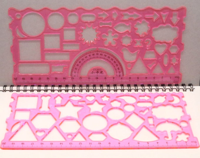 Set of 2 Planner Stencils Bullet Journal Stencil Planner - Etsy