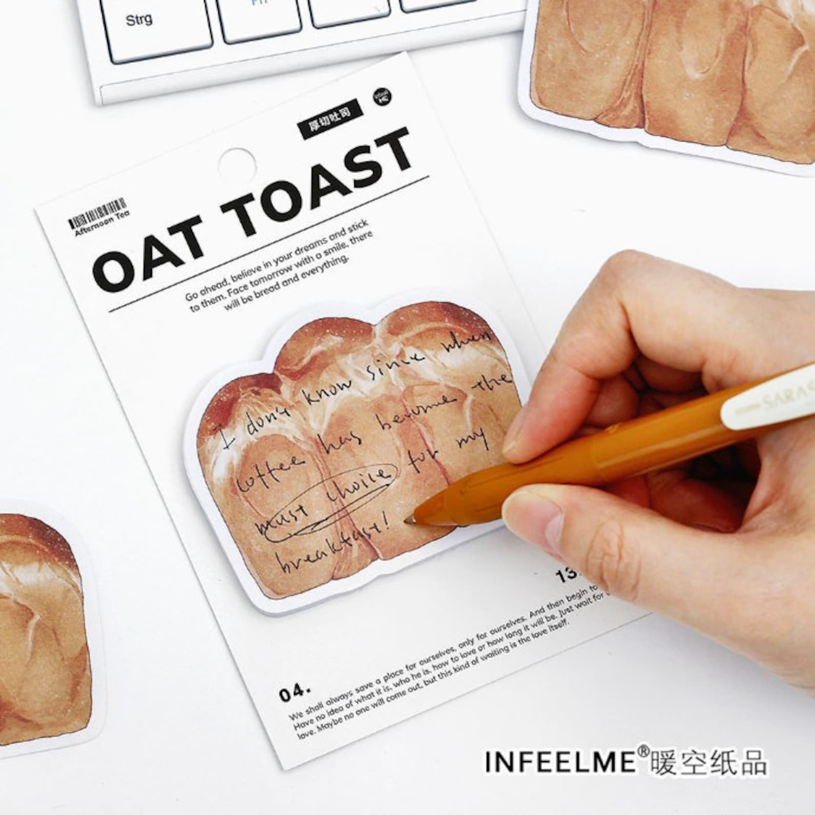 30sheets, Toastt Sticky Notes, Food Sticky Notes, Bookmark, Planner ...