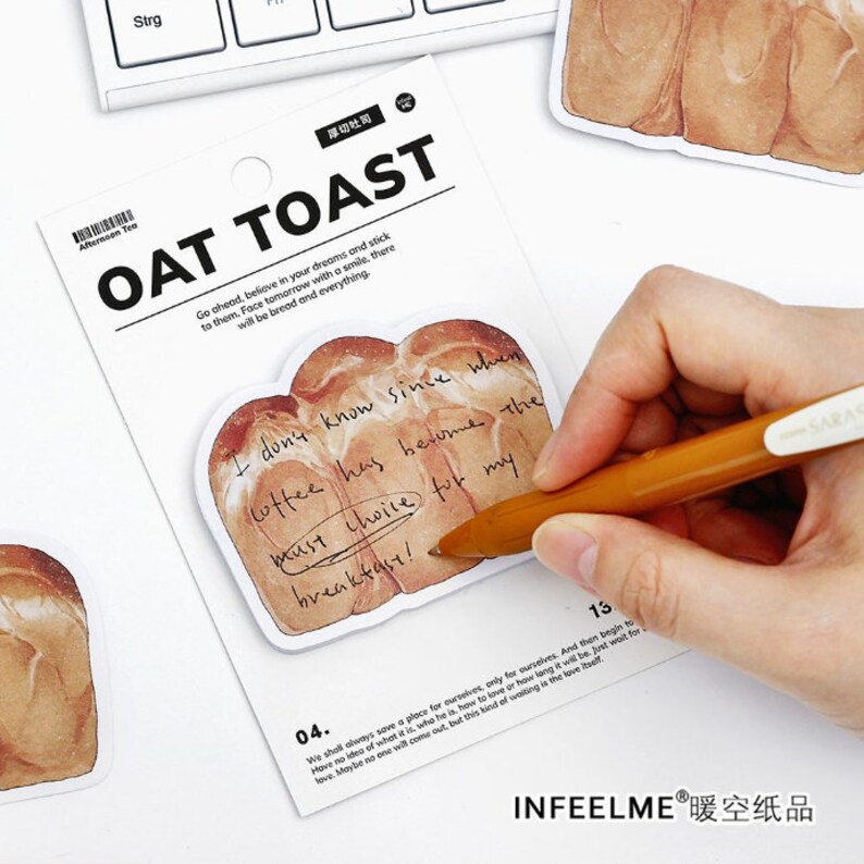 30sheets, Toastt Sticky Notes, Food Sticky Notes, Bookmark, Planner ...