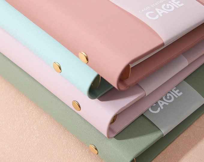 A5 Planner Binder, 4colors, Planner Cover, Green, Pink, Blue,6 Ring ...