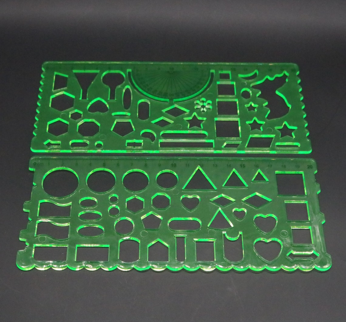 Set of 2 Planner Stencils Bullet Journal Stencil Planner - Etsy