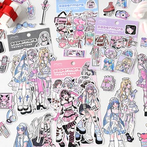 40pcs, Girl Stickers, Cute Girl, Fashion Boy, Planner Sticker, Kawaii ...