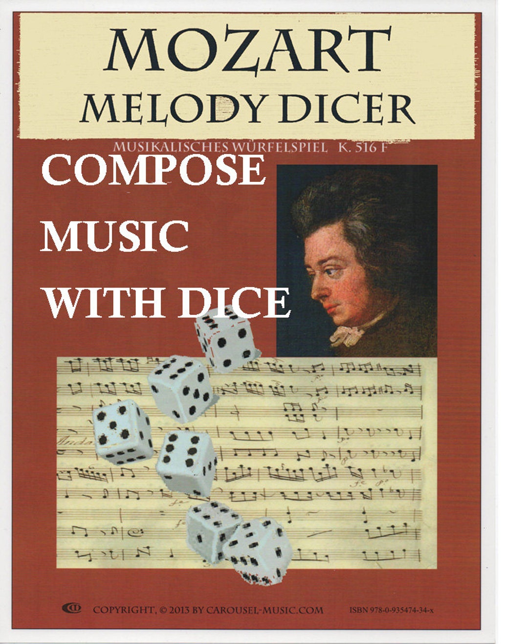 MOZART MELODY DICER: Mozart's Dice Game for Composing Music by Carousel ...