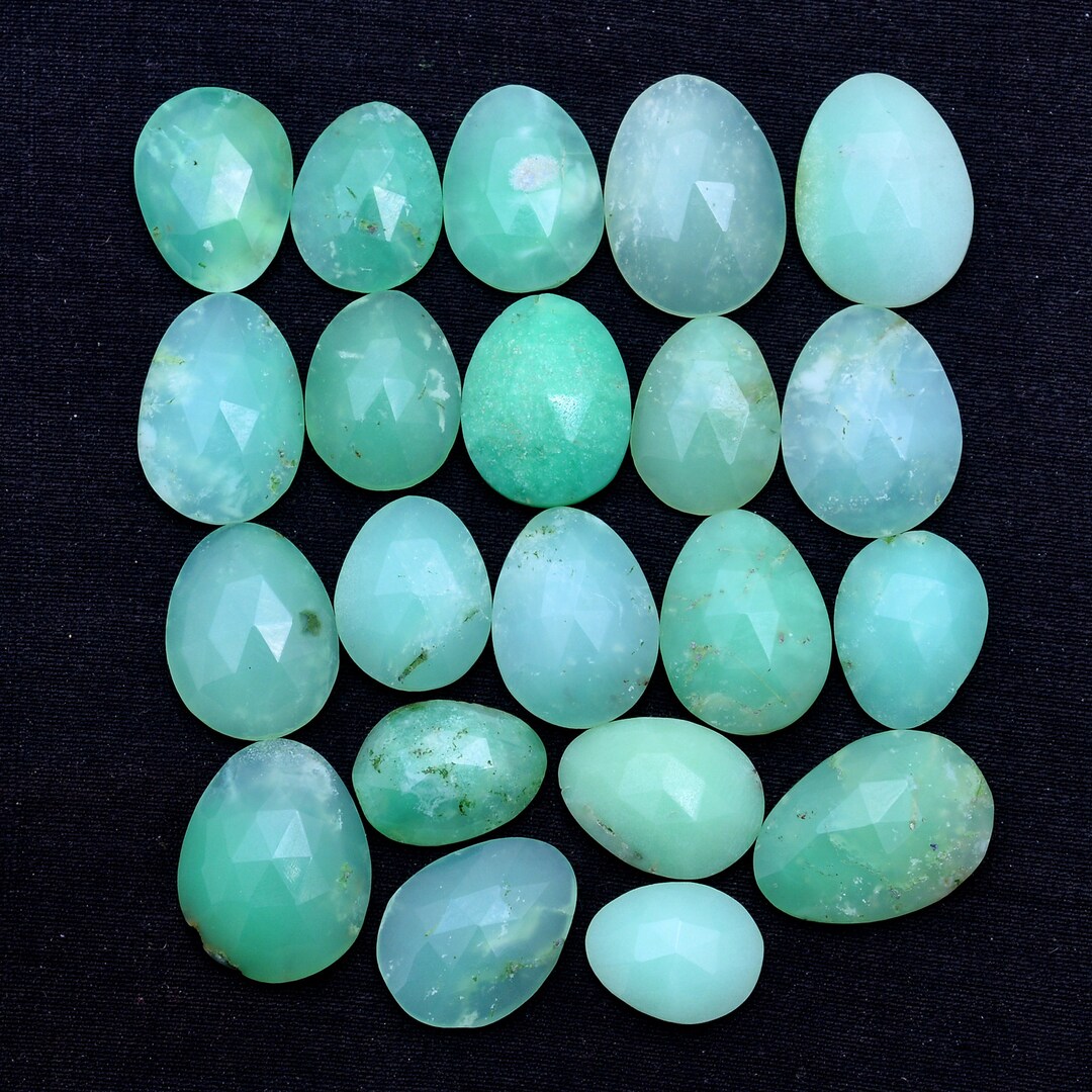137 Cts Natural Chrysoprase Mix Shape Checker Cut Untreated Loose ...