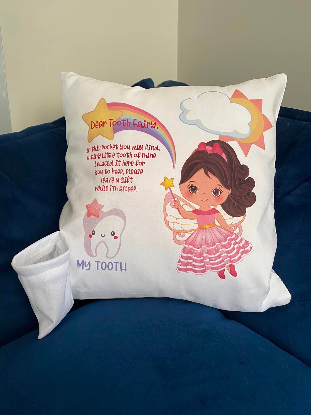 Tooth Fairy Cushion Cover, Design Can Be Personnalised - Etsy