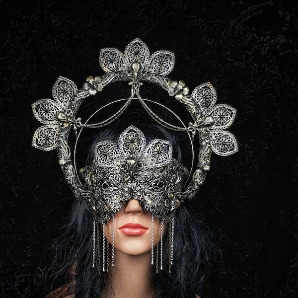 Raven Queen Mask Etsy