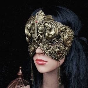 Baroque, Blind Mask, Fantasy, Cosplay, Larp, Gothic, Religious ...
