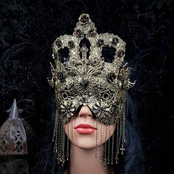 Gothic Face Mask - Etsy