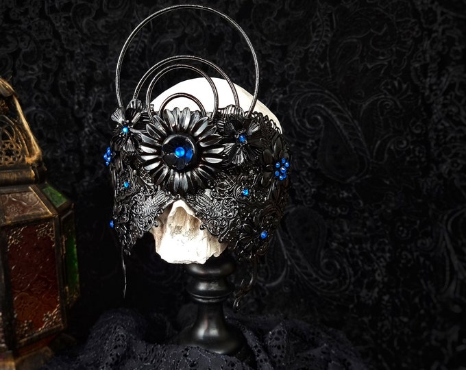 Small Horned Crown Mask - Etsy