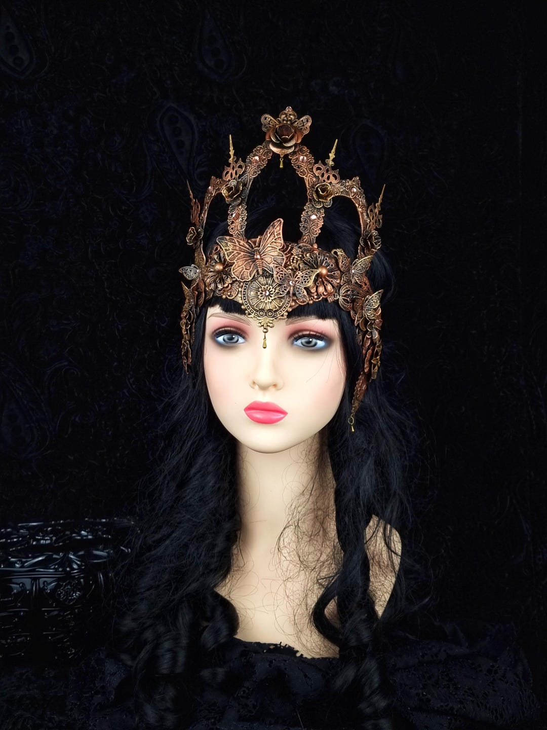 Face Frame Crown "fairytale" Valkyrie, Pagan Headdress, Horror, Fantasy ...