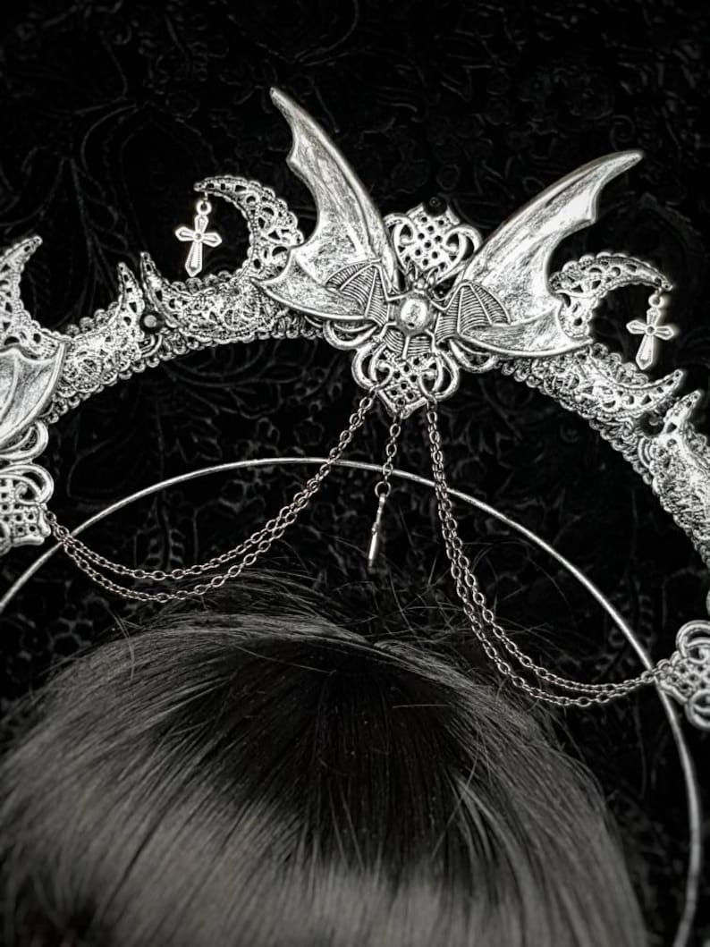 Ii.set Vampire Halo, Halo Headband & Blind Mask, Gothic Headpiece ...