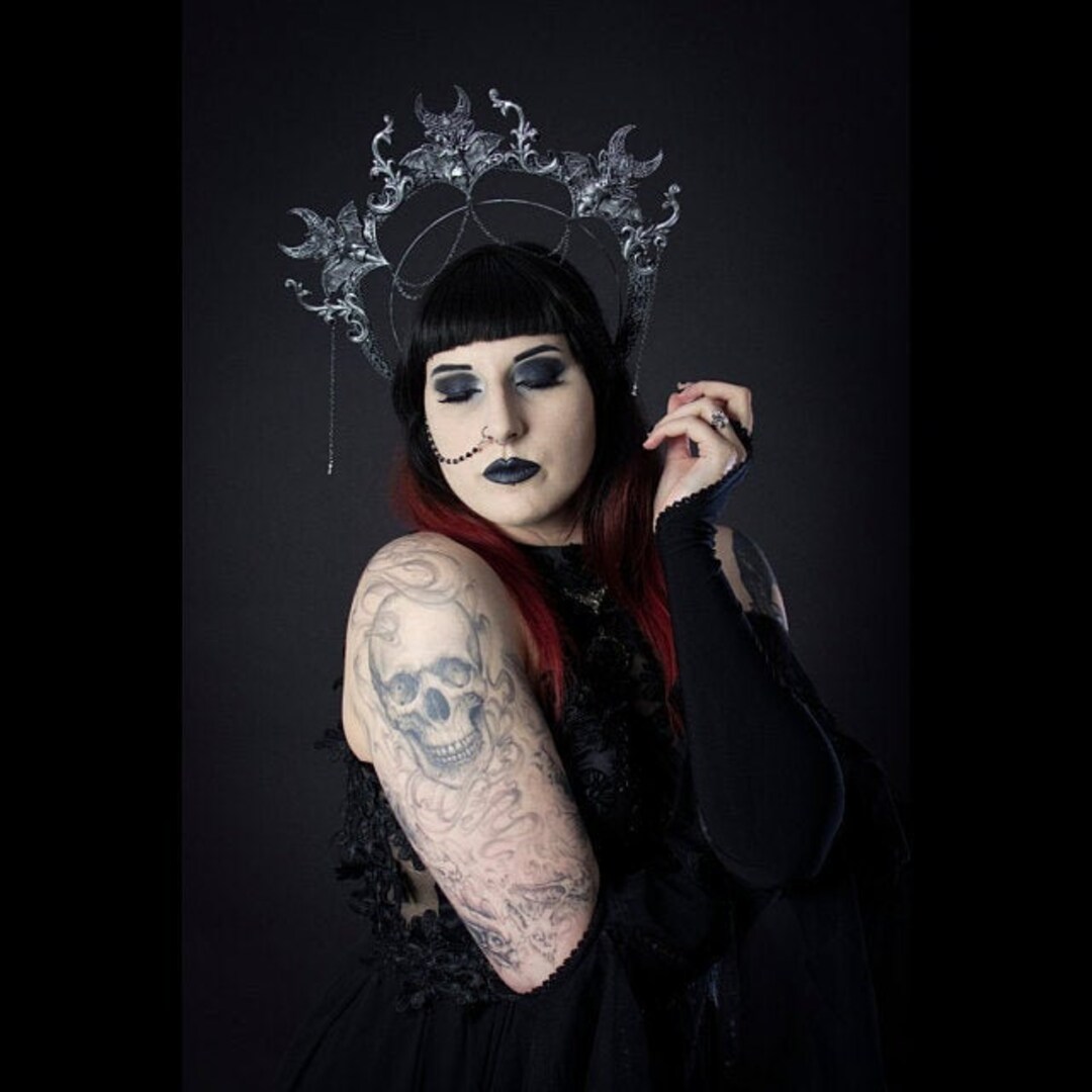 Halo Vampire "black Bat", Headband, Gothic Headpiece, Vampire, Witch ...